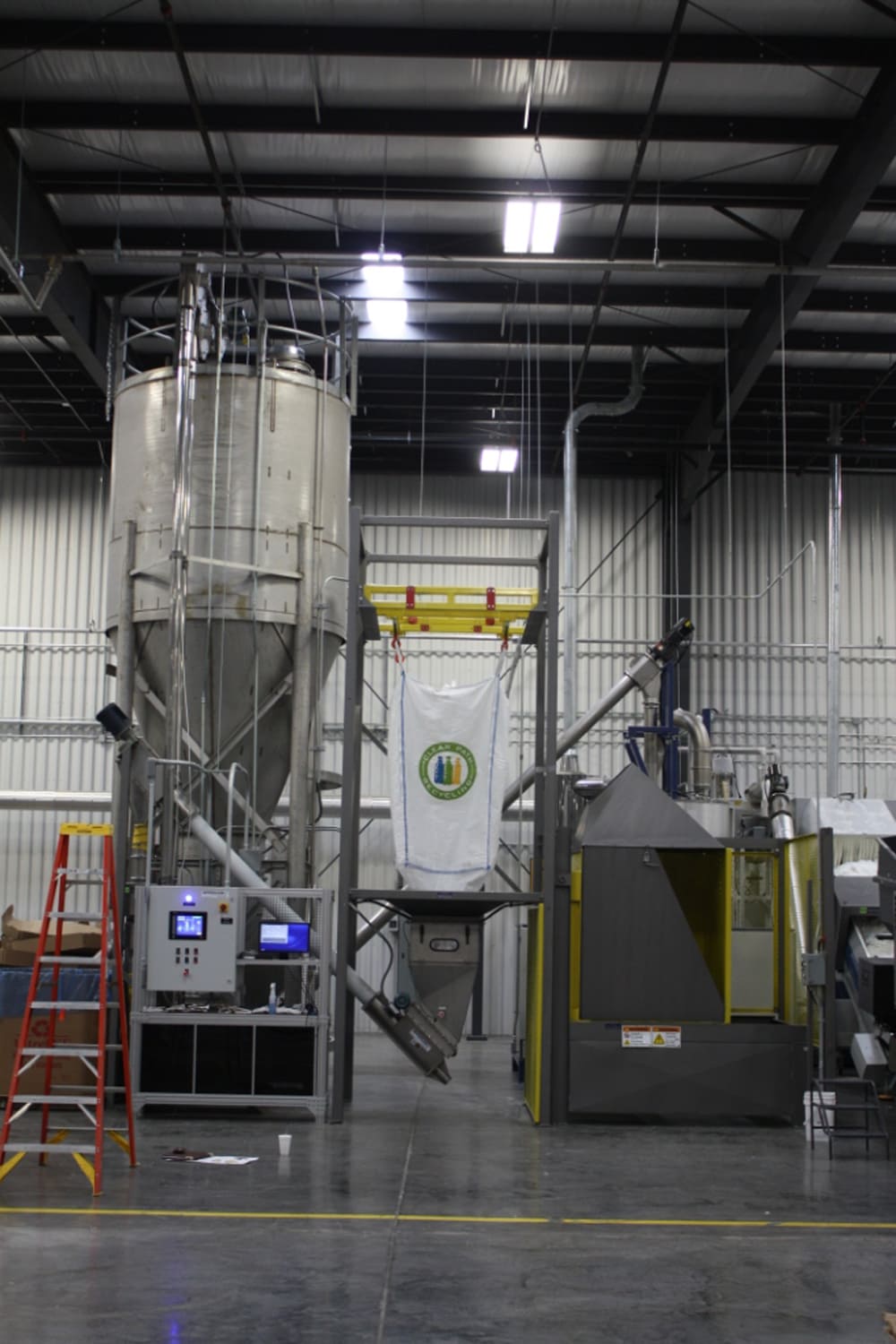Bulk Material Handling System Helps Recycle Water Bottles into Fiber ...